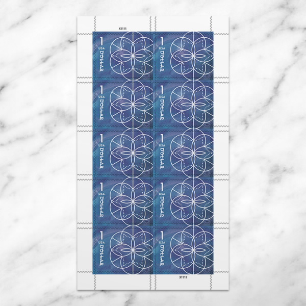 $1 Floral Geometry Stamps | USPS.com