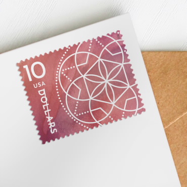 $10 Floral Geometry Stamps | USPS.com