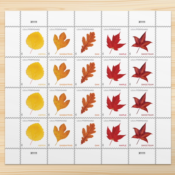 Vibrant Leaves Postcard Stamps | USPS.com