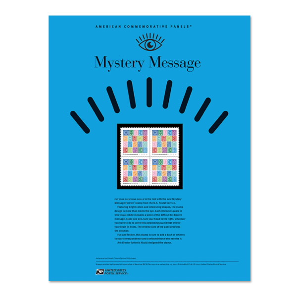 Mystery Message American Commemorative Panel | USPS.com