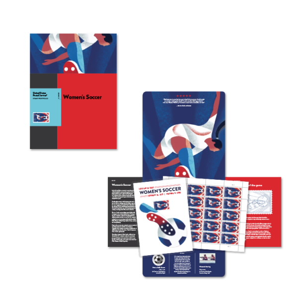 Women's Soccer Stamp Portfolio | USPS.com