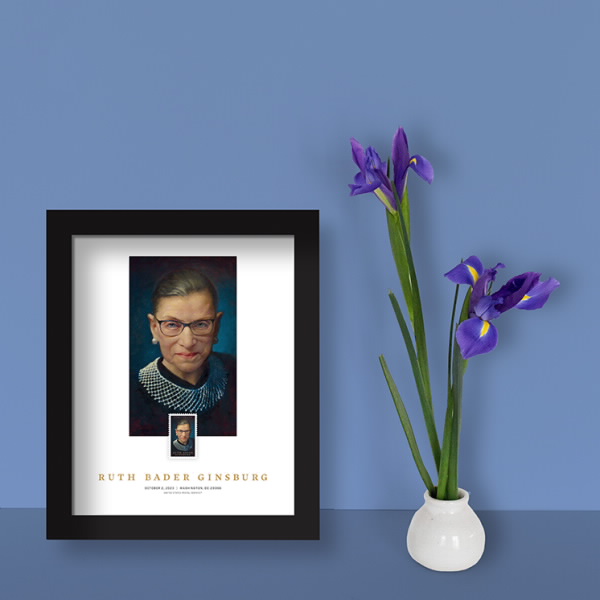 Ruth Bader Ginsburg Framed Stamp | USPS.com