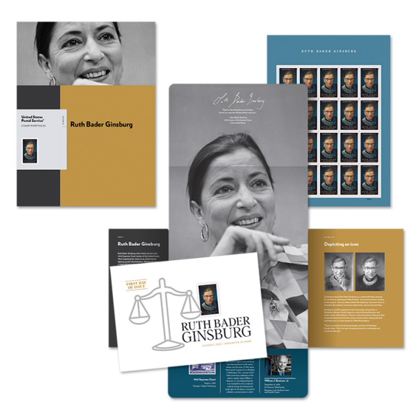 Ruth Bader Ginsburg Stamp Portfolio | USPS.com
