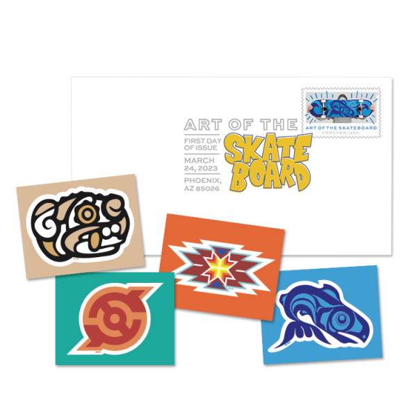 Art of the Skateboard Vinyl Stickers | USPS.com