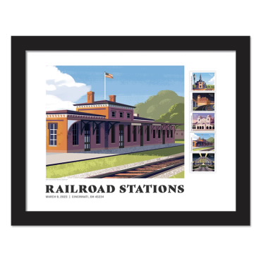 Railroad Stations Framed Stamps, Tamaqua, Pennsylvania | USPS.com