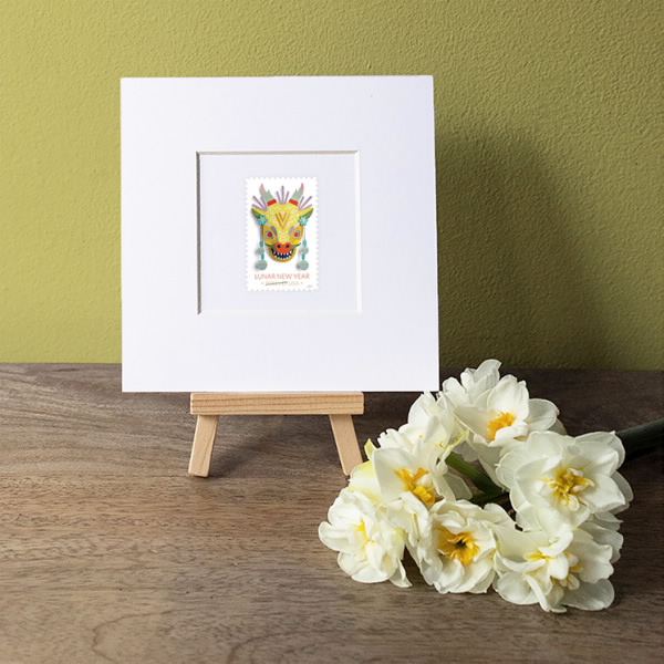 Lunar New Year: Year of the Dragon Matted Stamp | USPS.com