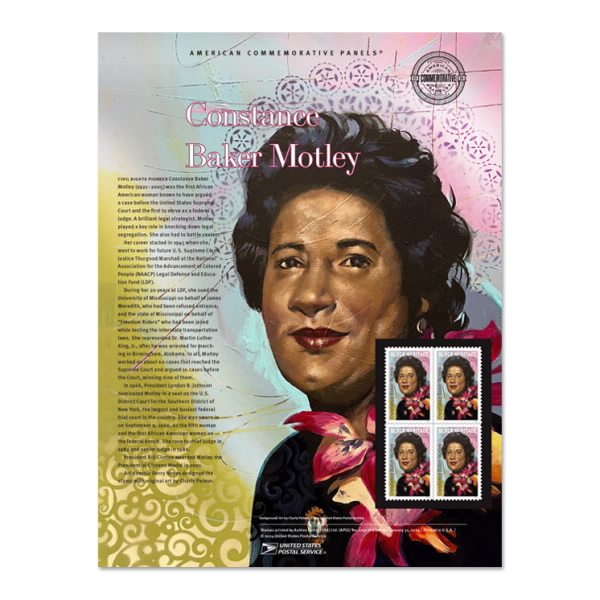 Constance Baker Motley American Commemorative Panel® | USPS.com