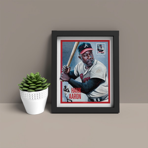 Hank Aaron Framed Stamp | USPS.com