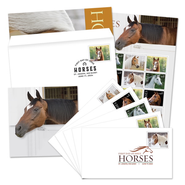 Horses Stamp Ceremony Memento | USPS.com