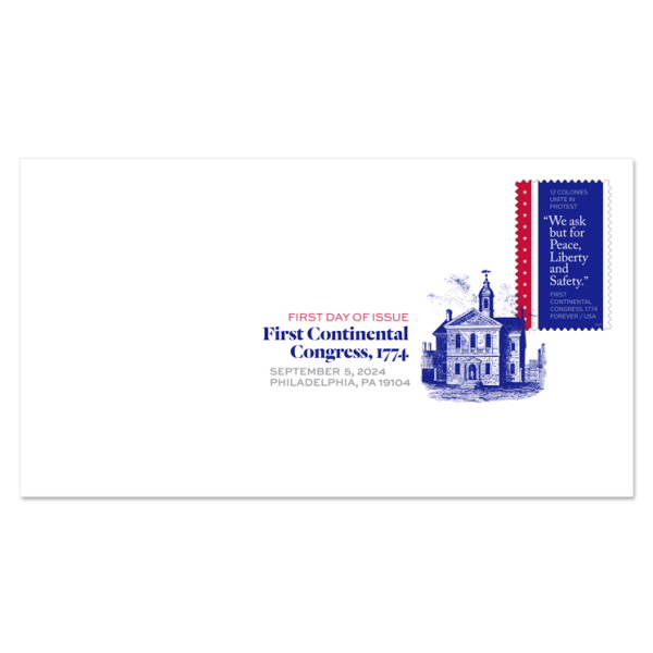 First Continental Congress, 1774 Digital Color Postmark | USPS.com