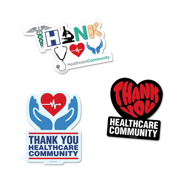 Thank You, Healthcare Community Stickers | USPS.com
