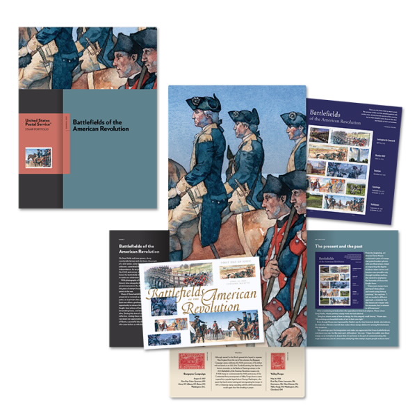 Battlefields of the American Revolution Stamp Portfolio | USPS.com