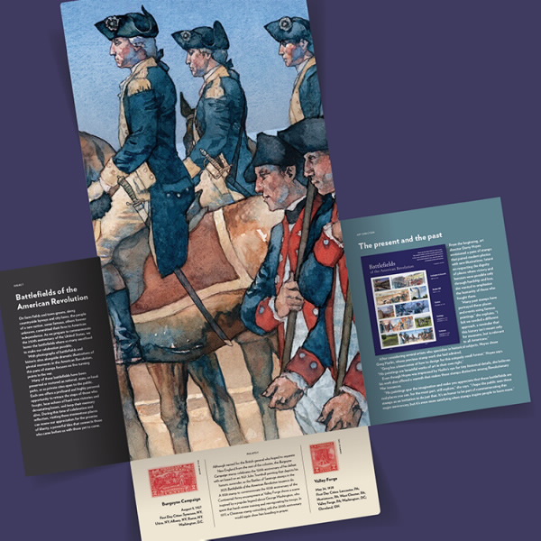Battlefields of the American Revolution Stamp Portfolio | USPS.com
