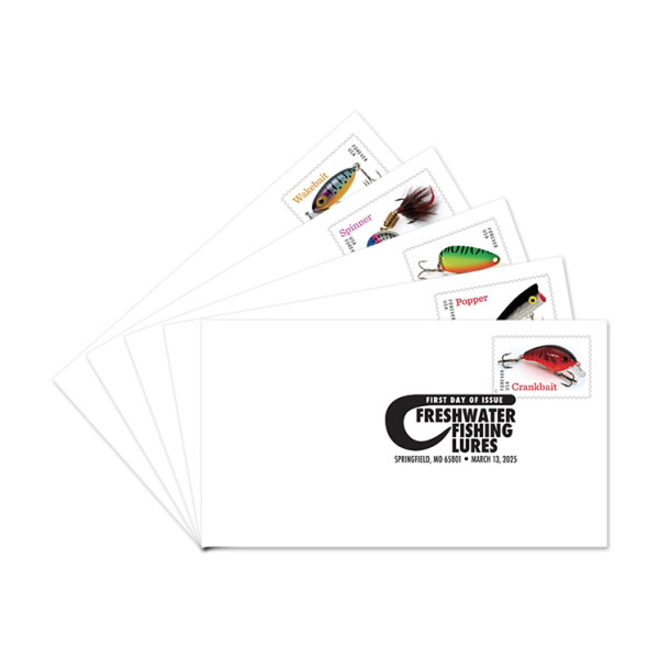 Freshwater Fishing Lures First Day Covers | USPS.com