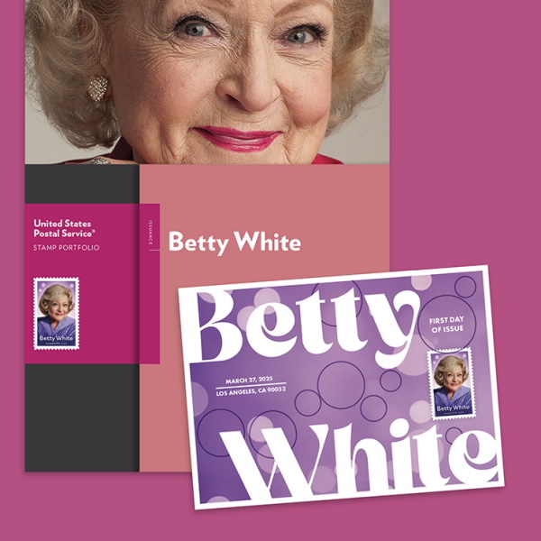 Betty White Stamp Portfolio | USPS.com