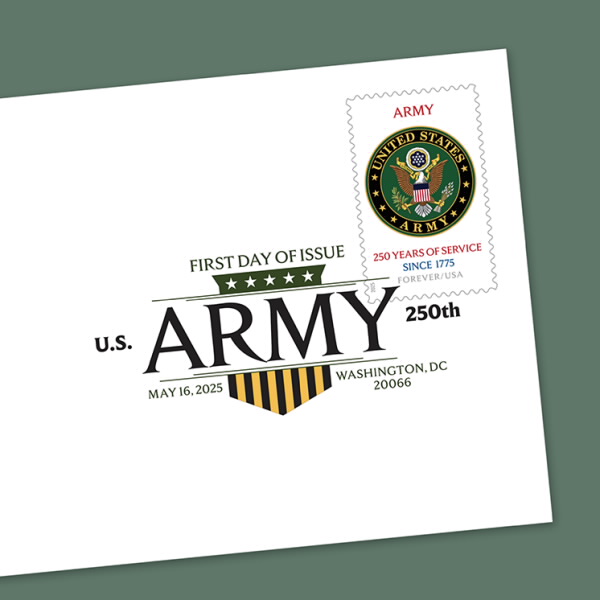 U.S. Army 250th Digital Color Postmark | USPS.com