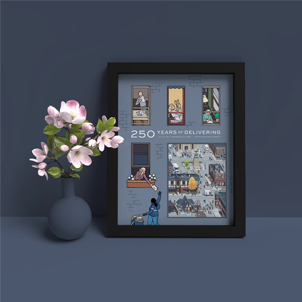 250 Years of Delivering Framed Stamps | USPS.com