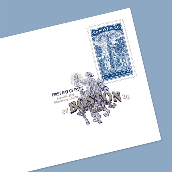 Boston 2026 World Stamp Show Digital Color Postmarks | USPS.com