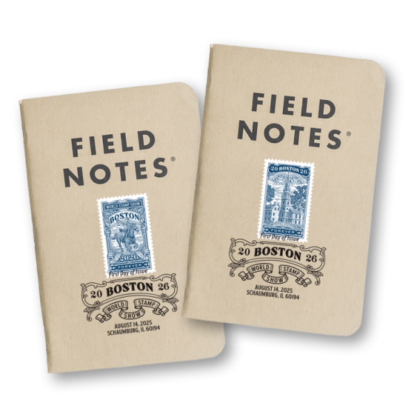 Boston 2026 World Stamp Show Field Notes® Notebooks | USPS.com