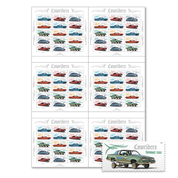 Lowriders Press Sheet with Die-Cuts | USPS.com