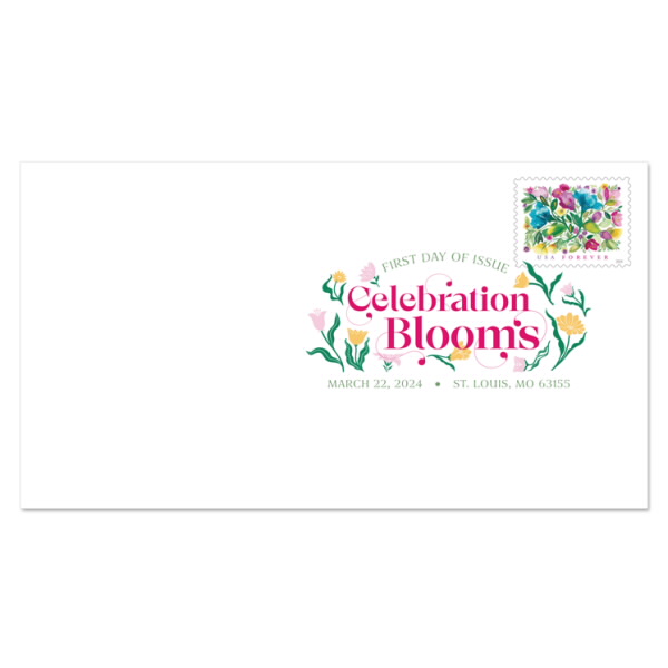 Celebration Blooms Digital Color Postmark | USPS.com
