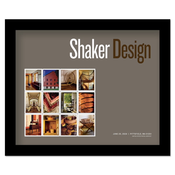 Shaker Design Framed Stamps, Gray Design | USPS.com