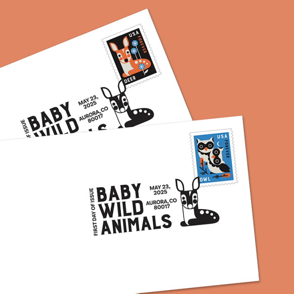Baby Wild Animals First Day Cover | USPS.com