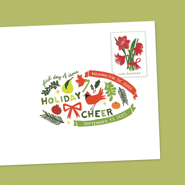 Holiday Cheer Digital Color Postmarks | USPS.com