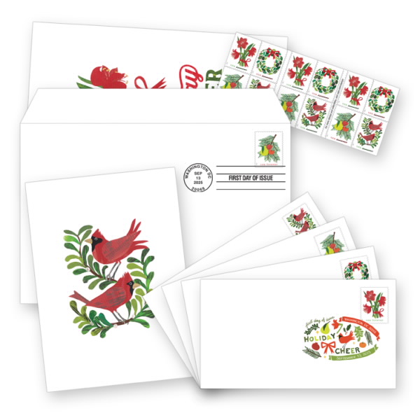 Holiday Cheer Stamp Ceremony Memento | USPS.com