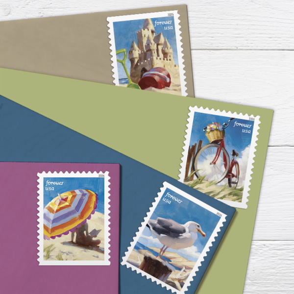 A Day at the Beach Stamps | USPS.com