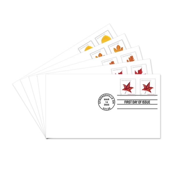 Vibrant Leaves First Day Covers, Stamp from Coil of 100 | USPS.com