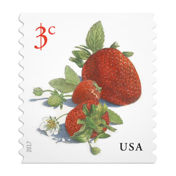 Strawberries 3 Cent Stamps | USPS.com