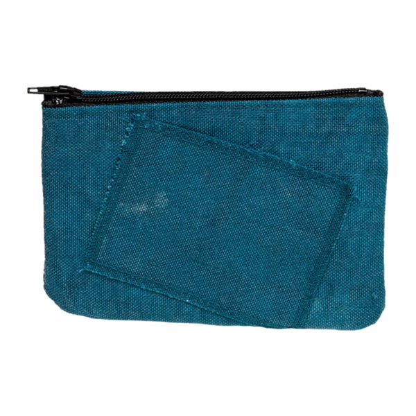 Upcycled Mailbag Coin Pouch, Teal | USPS.com