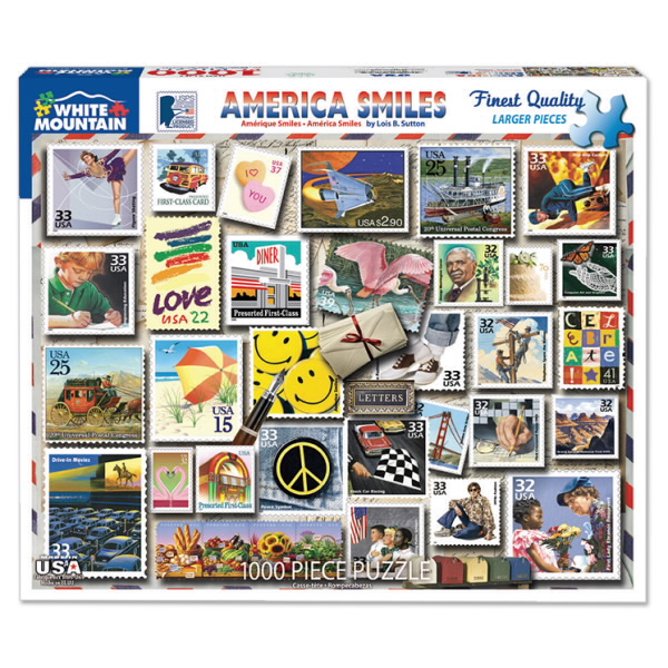 America Smiles Stamps 1,000 Piece Jigsaw Puzzle | USPS.com
