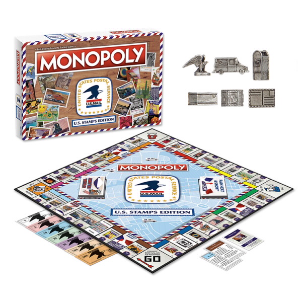 MONOPOLY®: U.S. Stamps Edition Board Game | USPS.com