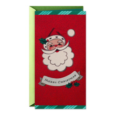 Retro Santa Money Gift Card Holder | USPS.com