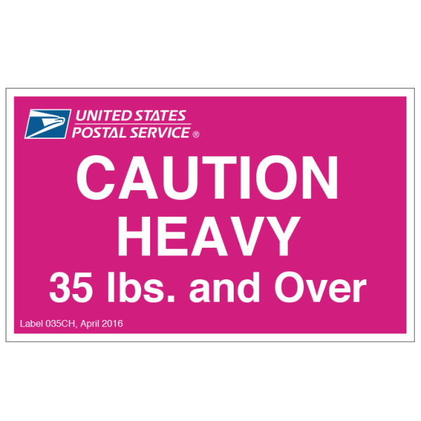 Caution Heavy Labels | USPS.com